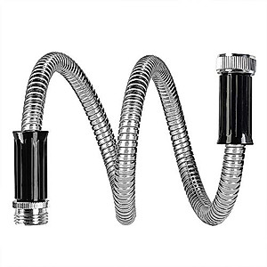 BEAULIFE Metal Short Garden Hose 3ft Connectors, Drainage Hose for Dehumidifier Small Water Hose Extension High Pressure Bib Reel Extender, Drinking Water Hose for RV Outdoor
