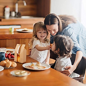 10 Pack Large Paper Bread Bags for Homemade Sourdough Loaves Bread Bags with Window for Homemade Bread Gift Giving, Sourdough Bread Packaging Storage with Label Seal Stickers(13.7x8.2x3.5 inch)