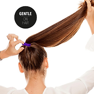 Expressions 216-Piece Hair Ties, 4mm Hair Elastics Bright Colors Value Pack, No Metal Hair Bands for Women, Durable Ponytail Holders For Thick Hair, Curly Hair and All Hair Types