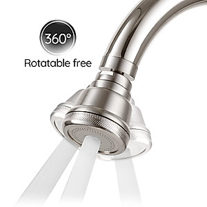 Srmsvyd Kitchen Faucet Sprayer head Attachment 360° Rotatable Soild Brass Moveable Kitchen Tap Head High Pressure Faucet Booster Easy to Wash Dishes Wash Vegetables and Wash Fruits（black）