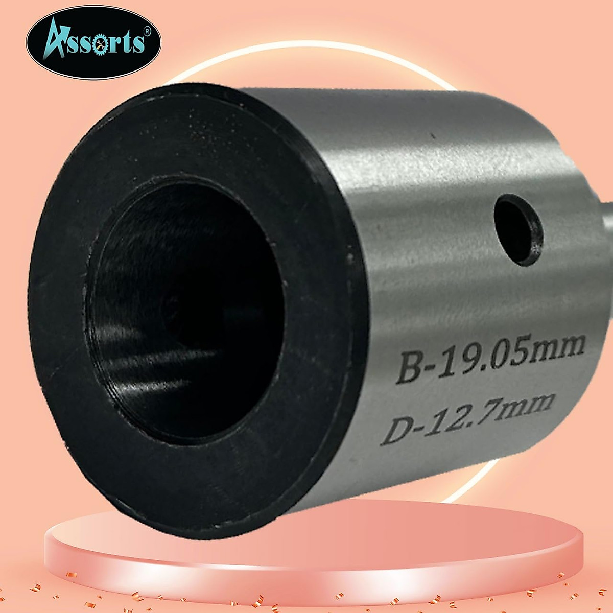 Annular Cutter 1/2" Shank Tool Steel Holder (Hard & Ground) with Lock Screw- Accepts/Suit 19 mm Shank rota broaches (OAL - 75 mm)