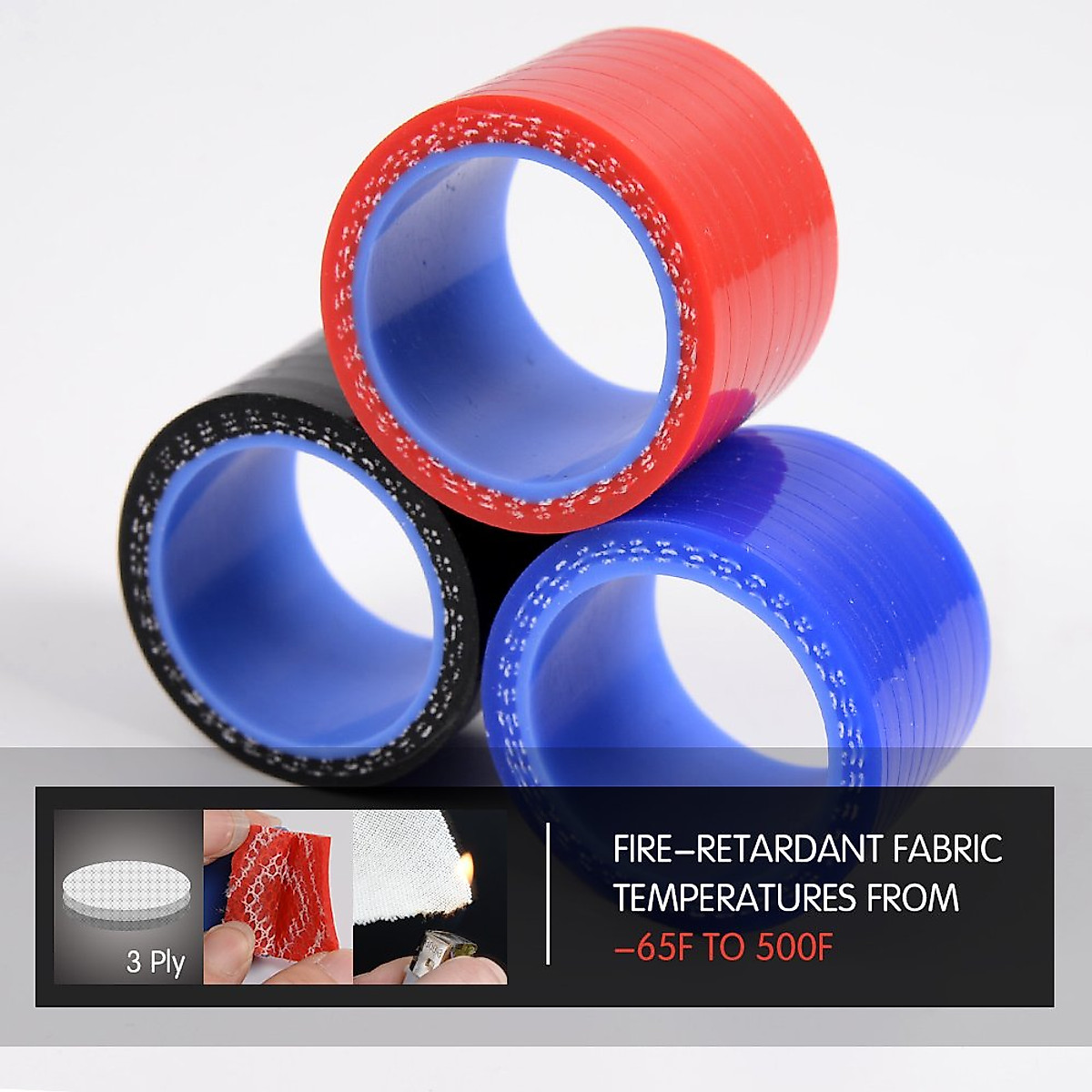 G-PLUS Silicone Radiator Hose Compatible with 1993-1998 Toyota Supra JZA80 NA NON Turbo 2JZ-GE Black