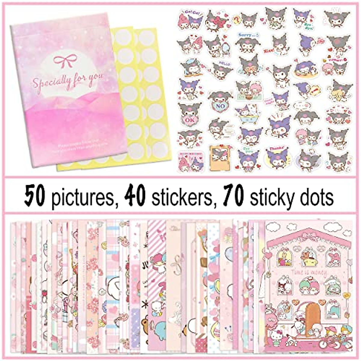 ArtBiz 160PCS Anime Wall Collage Kit Aesthetic Pictures, Pink Anime Photo Collection for Teen Girls Room Decor, Manga Posters Wall Prints Kit, Cute Posters for Room Bedroom Aesthetic