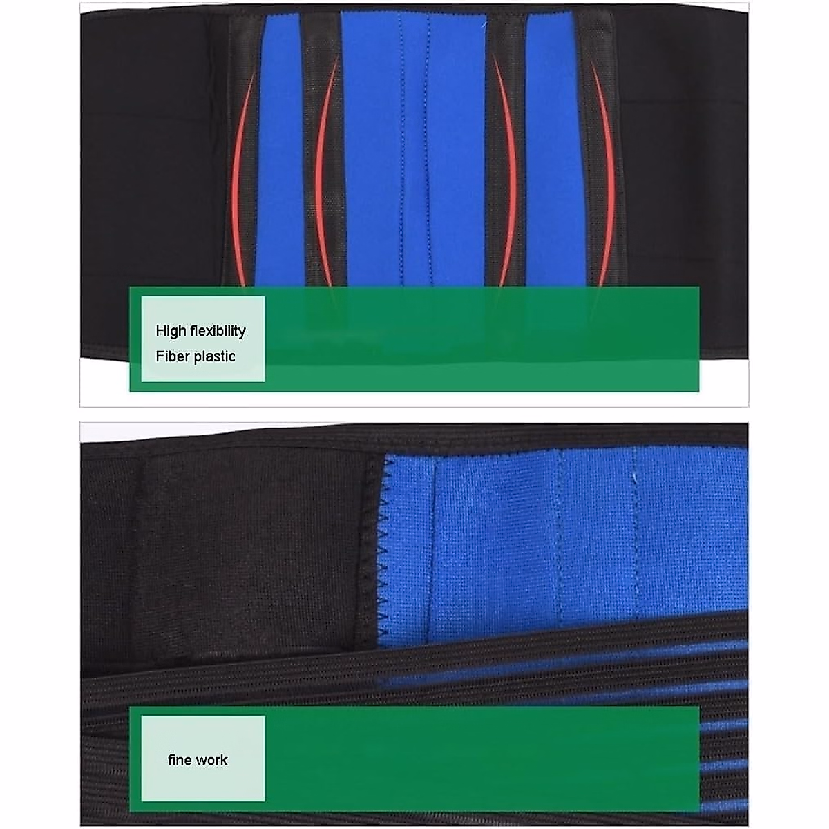 PROHEL Back Brace to Relieve Lower Back Pain with Lumbar Pad Support for Men/Women. Mild, thin, orthopedic, rigid, adjustable herniated disc (Size : L.)