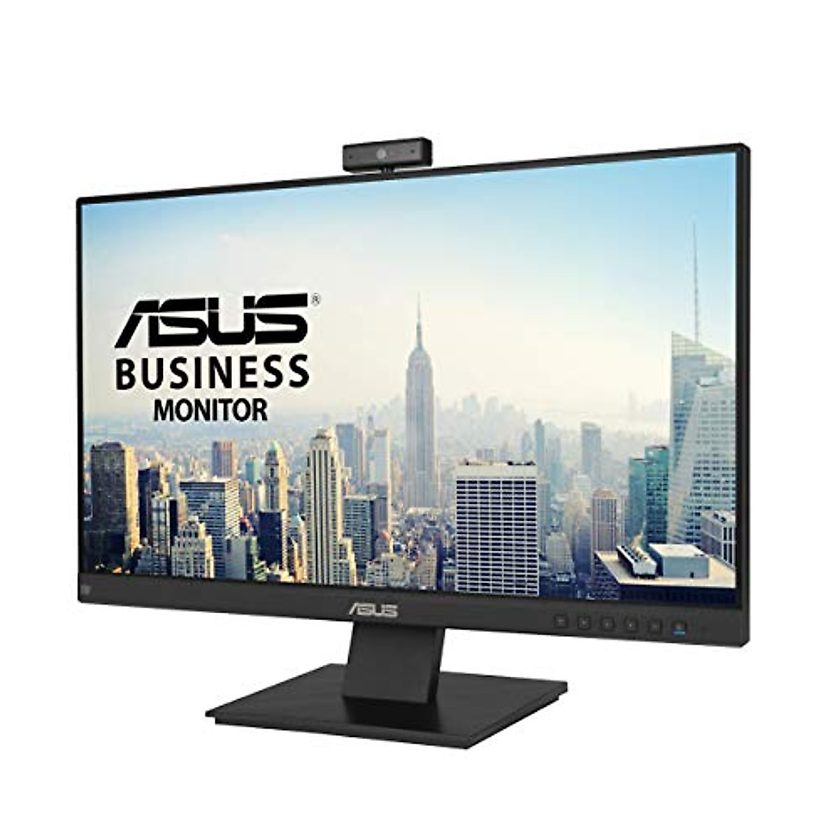 ASUS BE24EQK 23.8” Business Monitor with 1080P Full HD IPS, Eye Care, DisplayPort HDMI, Frameless, Built-in Adjustable 2MP Webcam, Mic Array, Stereo speaker, Video Conference,BLACK