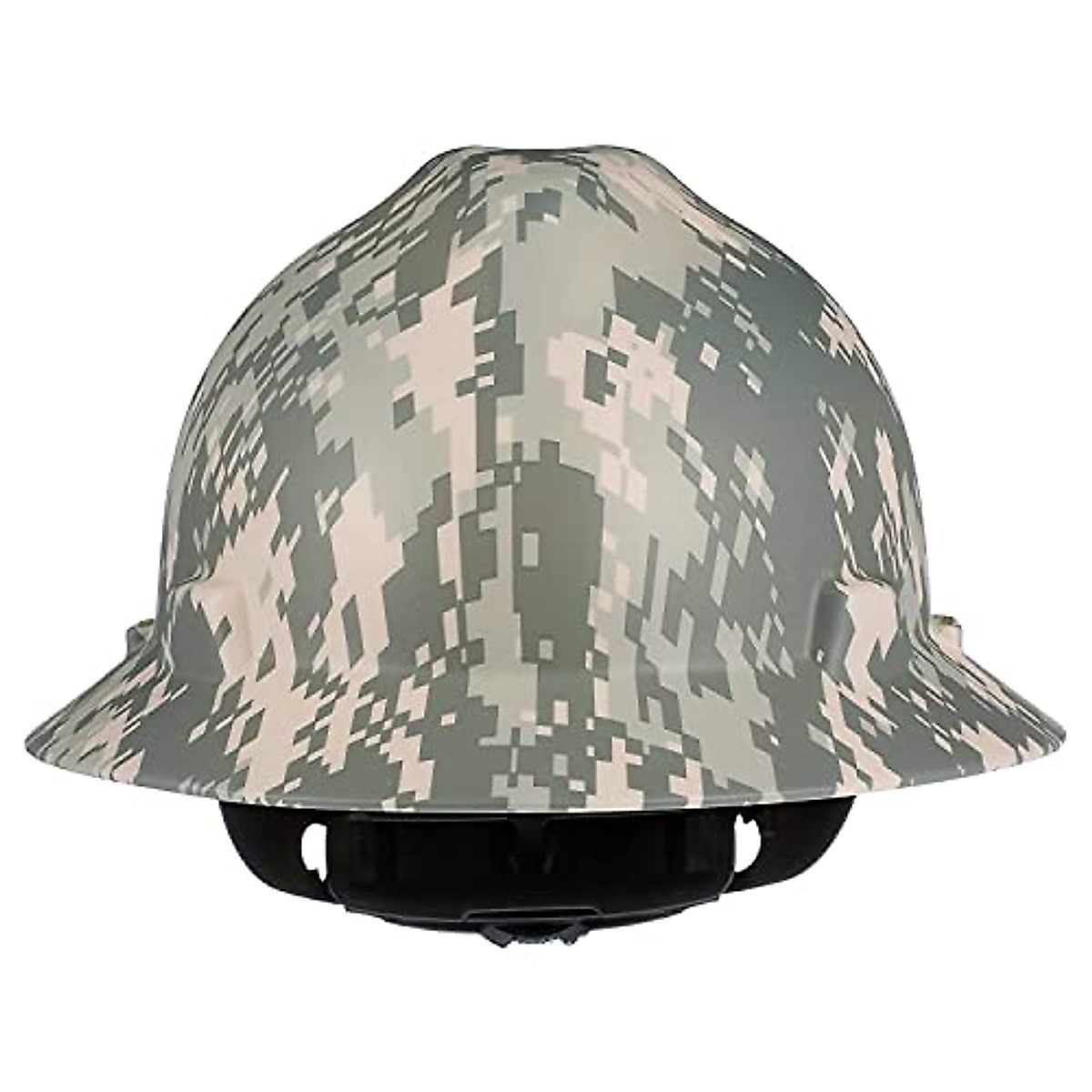 MSA 10104254 Freedom Series V-Gard Full-Brim Hard Hat With Fas-Trac III Ratchet Suspension, Polyethylene Shell, Self Adjusting Crown Straps - Standard Size in American Camouflage