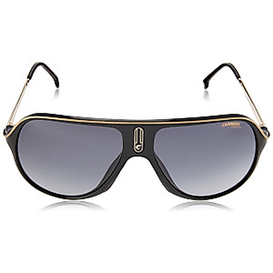 Carrera Unisex Sunglass Style Safari65/N Rectangular, Black/Grey Shaded, 62mm, 15mm