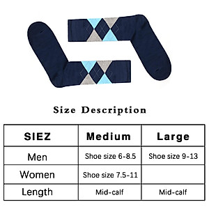 7DayOtter Modal Odor Resistant Dress Socks for Men Cotton Business Crew Socks Patterned Dress Socks Funny