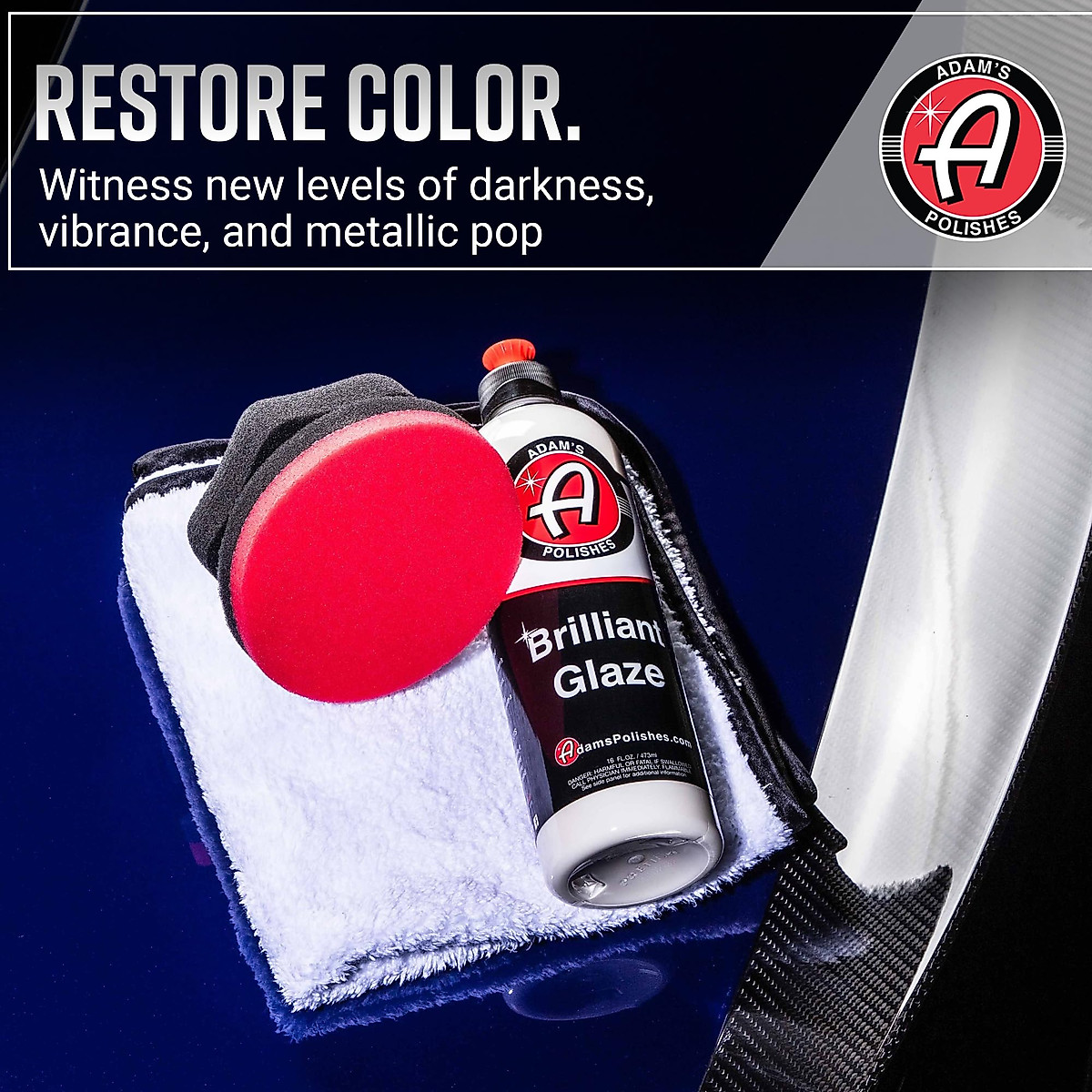 Adam's Polishes Brilliant Glaze 16oz - Amazing Depth, Gloss and Clarity - Achieve that Deep, Wet Looking Shine - Super Easy On and Easy Off