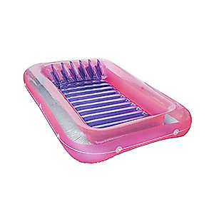 New Swimline 9052 71" Swimming Pool Inflatable Tub Lounger w/ 110 Volt Air Pump