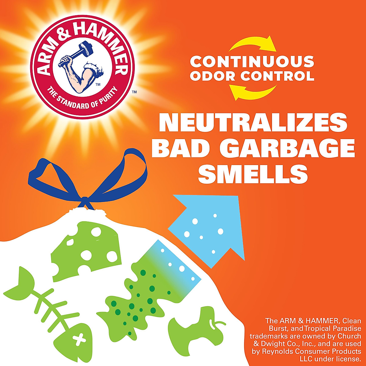 Hefty Ultra Strong Tall Kitchen Trash Bags, Clean Burst Scent, 13 Gallon, 40 Count