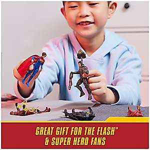 DC Comics, The Flash Ultimate Figure Set (Amazon Exclusive), 5 Action Figures with Accessories, 4-inch Collectible Kids Toys for Boys and Girls 3+