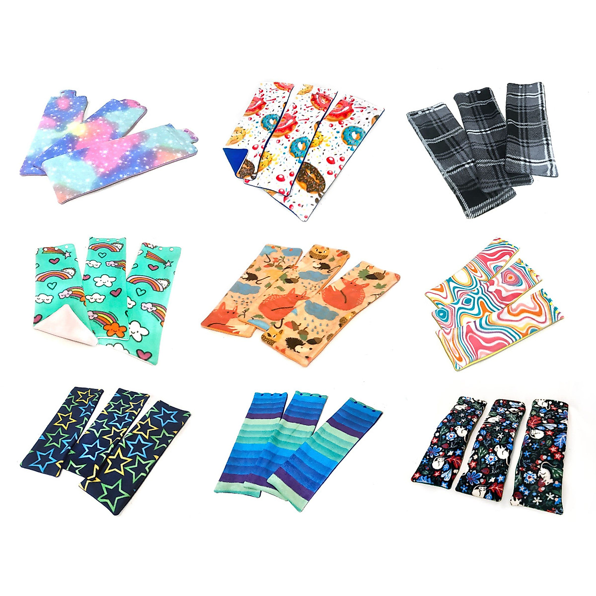 Patterned Fleece Ramp Covers for Small Animal Cages, 3 Pack, Customizable & Handmade, Midwest Critter Nation, Prevue Feisty Ferret