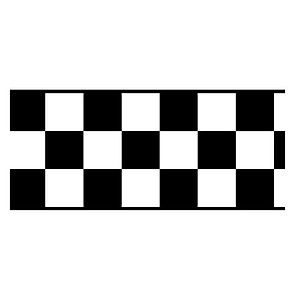 Checkered Flag Cars Wallpaper Border-4.5 Inch (Black Edge)