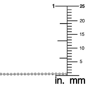 Kooljewelry 14k White Gold 1 mm Diamond-cut Bead Ball Chain Necklace (18 inch)