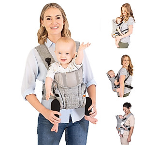 Dreambaby Oxford Adjustable 3-in-1 Position Baby Carrier - Comfortable and Stylish Baby Wrap for Newborns to Toddlers -Suitable for Children 7.5 – 33lbs (Approximately 3-12 Months of Age)