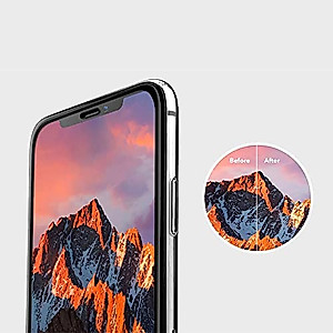 CASETiFY [Bundle] Amazon Exclusive Essential Case for iPhone 14 Pro - Clear Black & CASETiFY Screen Protector for iPhone 14 Pro 2.5D Full Screen Tempered Glass