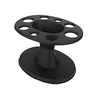 Hair Tool Organizer, Hair Brush Holder Organizer Hairbrush Holder Organizer Plastic Round Hair Brush Comb Holder Display Rack Hair Brush Organizer for Salons and Home Use (plastic)