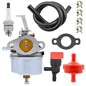 FitBest 632230 Carburetor Tune-up Kit replaces 632272 631828 631067 631067A Universal 520922 fits Tecumseh H30 H50 H60 HH60 HH70 5HP 6HP 4 cycle Toro Snowblower Troy Bilt Tiller Engines