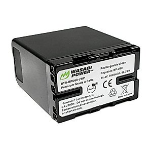 Wasabi Power Battery for Sony BP-U60 and Sony PMW-100, PMW-150, PMW-160, PMW-200, PMW-300, PMW-EX1, PMW-EX1R, PMW-EX3, PMW-EX160, PMW-EX260, PMW-EX280, PMW-F3, PXW-FS5, PXW-FS7