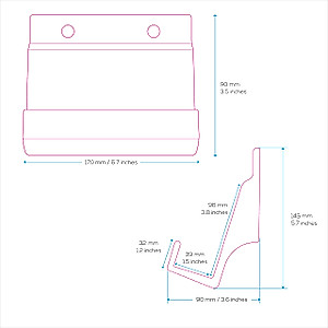 BRAINWAVZ Gaming Keyboard Stand for Wall Mounting - Adhesive or Screw Mount Installation - Stylish and Space Saving Solution for Gamers, Home & Office (KBW01)
