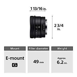 Sony FE 50mm F2.5 G Full-Frame Ultra-Compact G Lens