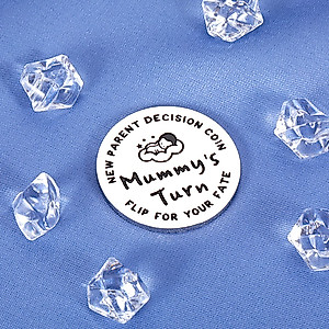 New Parents Gift for New Mom Dad Funny Decision Coin for First Time Mommy Daddy to Be Expecting Mother New Baby Birthday Present for Pregnancy Women Men Double-Sided Christmas Gifts