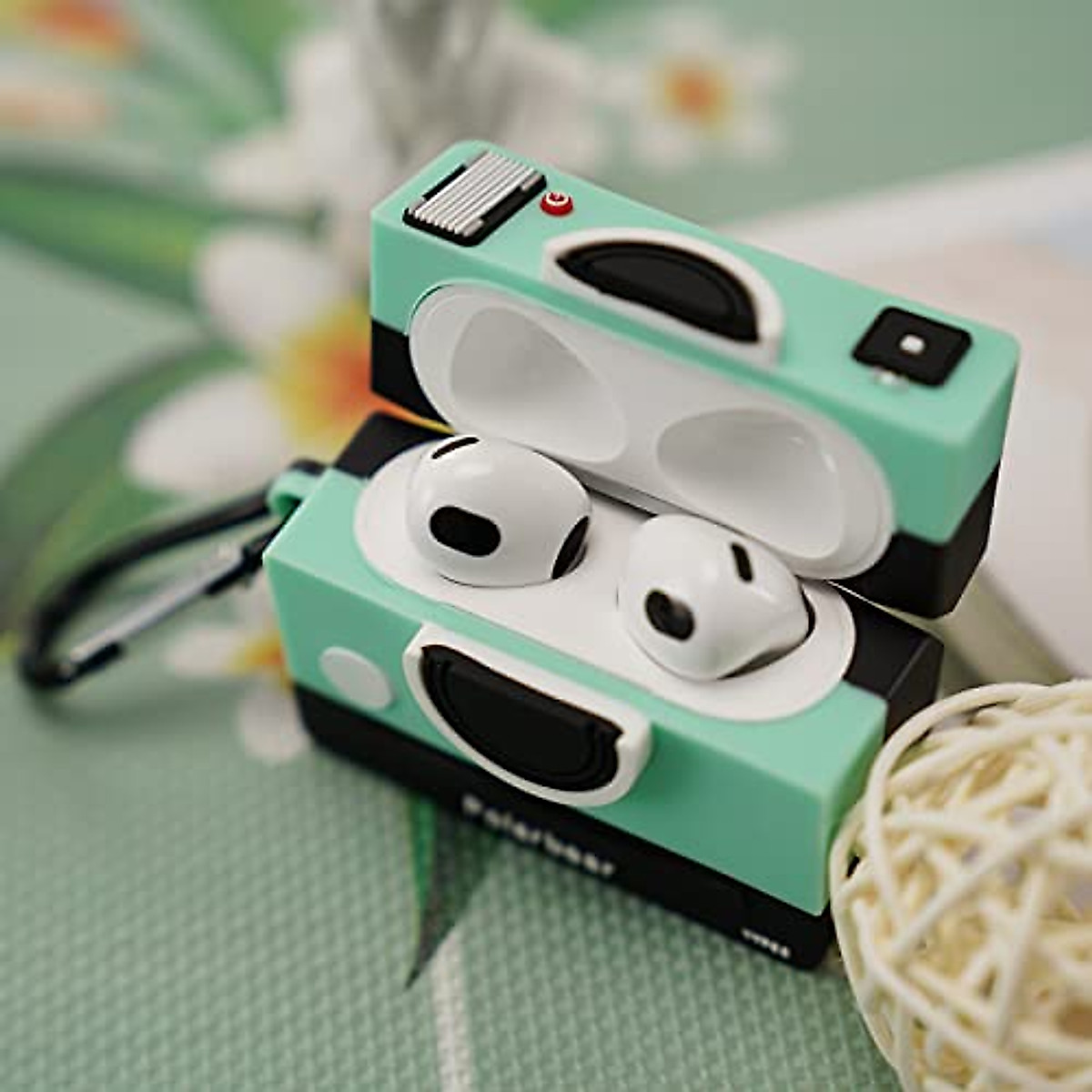 for AirPods 3rd Generation Case Cute 3D Funny Fun Character Camera Design Case for AirPods 3 Case Cover, Soft Silicone Cartoon Cute Fashion Anime Case for Airpods 3rd Case for Kids Boys Girls Teen Men