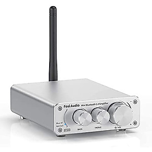 Fosi Audio BT10A-S Bluetooth 5.0 Stereo Audio Receiver Amplifier 100W TPA3116 2 Channel Mini Hi-Fi Class D Integrated Amp for Home Passive Speakers with Power Supply
