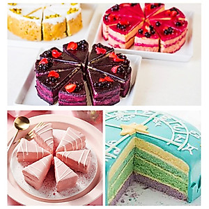 Round Cake Slice & Pie Slicer Marker, Cake Divider, Cheesecake Cutter, 10 or 12 Slices Double Sided Cake Portion Marker, Works for Cakes 10 Inches Diameter