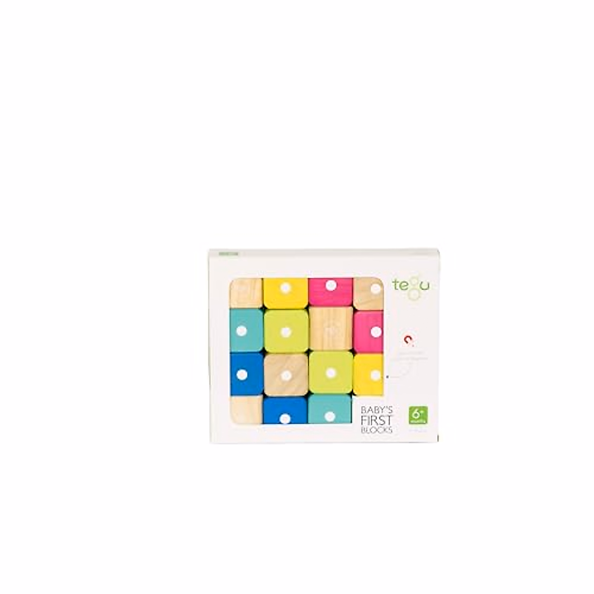 Tegu 15 Piece Magnetic Baby’s First Building Blocks, Tints