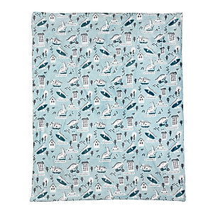 EXPRESSIONS Toddler Bedding Set, Dinosaur (2 Piece Set, Fits Standard Infant Mattress) Includes Microfiber Reversible Comforter and Pillowcase for Kids