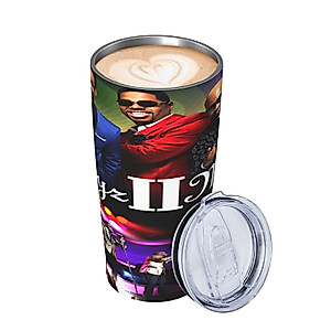 ONIAWO Boyz Musics II Men Stainless Steel Insulated Tumbler 20oz with lid Travel Mug with Straw for Cold Hot