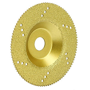 3.9" Diamond Grinding Disc, All Purpose Segmented Rim Diamond Blade for Cutting Rebar, Cast Iron, Concrete, Pavers, Tile, Granite, Laminate