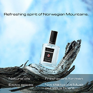 Geir Ness Eau de Parfum Spray For Men - Long Lasting Fresh, Cool Scent - Mix of Refreshing Norwegian Mountain Fragrance - 3.4 oz…