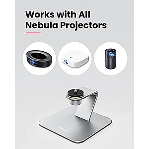 Nebula by Anker Mars II Pro 500 ANSI Lumen Portable Projector with Nebula Desktop Stand for Projectors, 360° and Height Adjustment