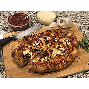 THERMICHEF by Conductive Cooking - Square Pizza Steel Plate for Oven Cooking and Baking (3/8" Deluxe, 16”x16” Square) - Made in USA