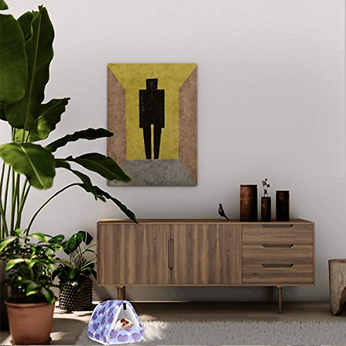 POPETPOP Bird Snuggle Sack - Guinea Pig Bedding Rat House Bed Winter Warm Fleece Small Pet Syrian Hamster Chinchilla Bed House Cage Bird Nest - 21x20cm