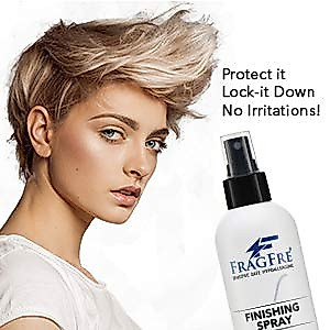 FRAGFRE Hair Finishing Spray Firm Hold 8 oz - Hair Spray for Sensitive Skin - Fragrance Free Hypoallergenic Parabens Free - Holds and Protects Your Styles without Irritations -Vegan No Gluten (1 Pack)
