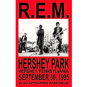 R.E.M. REPLICA HERSHEY PARK 1995 CONCERT POSTER