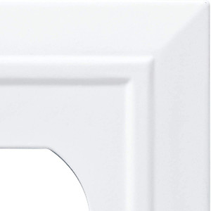 Franklin Brass Classic Architecture (1-Pack) Decorative Light Switch Cover Pure White 2-Gang Wall Plate Double Switch/Toggle Plate Covers Electrical Outlet Covers W35244-PW-C