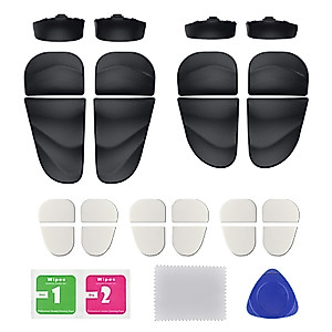 PlayVital Dune 2 Pairs Trigger Stop Shoulder Buttons Extension Kit for ps5 Controller, Stopper Bumper Trigger Extenders for PS Portal, Game Improvement Adjusters for ps5 Edge - Black