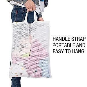 TENRAI Laundry Bag Mesh Wash Bag，Use YKK Zipper，Tote Bag Bathroom Hanging, Bra Fine Mesh Wash Bag for Underwear 3 Bags（3M Cellular Mesh ）