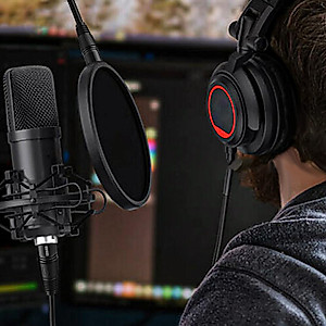 VANDESAIL XLR Cable, 3ft 2 Pack Microphone Cable, XLR Male to Female Balanced Microphone Cord 3 pin, Short 3 Foot Mic Cords, XLR Audio Mic Extension Patch Cable 3 feet (3 Foot, Black)