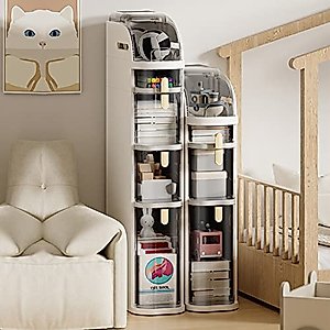 Slim Rolling Storage Cart,Bathroom Storage Organizer,Laundry Room Organization,3 Tier Mobile Utility Cart for Bathroom, Kitchen, Laundry, Office, Narrow Places,4 Tier