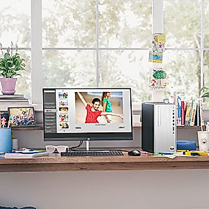 HP Newest Pavilion TP01 Desktop Computer, AMD Ryzen 7-5700G (Beats i9-10900), AMD Radeon, DVD Writer, Wireless, 9 USB Ports, HDMI, Bluetooth, Windows 11 Home (32GB RAM | 1 TB PCIe SSD)