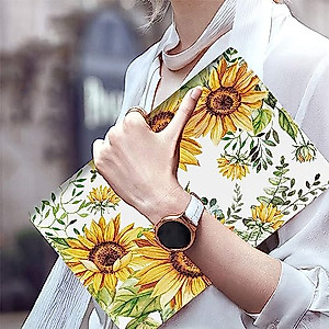 Case for iPad Mini 6 2021 8.3 Inch, Multi-Angle Smart Stand Cover Auto Sleep/Wake for iPad Mini 6th Generation 8.3 Inch，Watercolor Sunflower