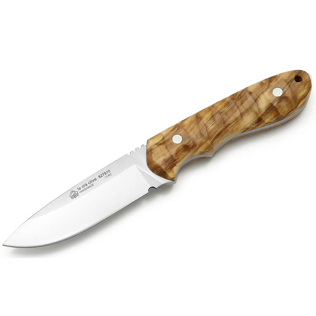 Puma IP La Ola Olive Wood Spanish Made Hunting Knife with Leather Sheath