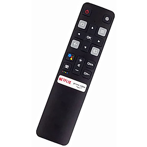 Remote RC802V FNR2 Fit for TCL Android 4K Smart TV 40S334 50S434 55S434 75S434 40S330 70S430 32S334 55S435 50S435 43S434 32S6500A 65P8S 65P8 49S6800FS 32S6500S 32A325 [NO Voice Function]