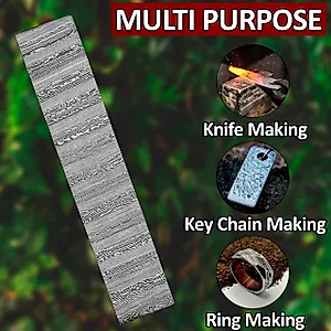 Knives Exporter HandForged Damascus Steel Billet for Artisans and Bladesmiths Metal Crafting Material Hand forged damascus steel billet for knife making